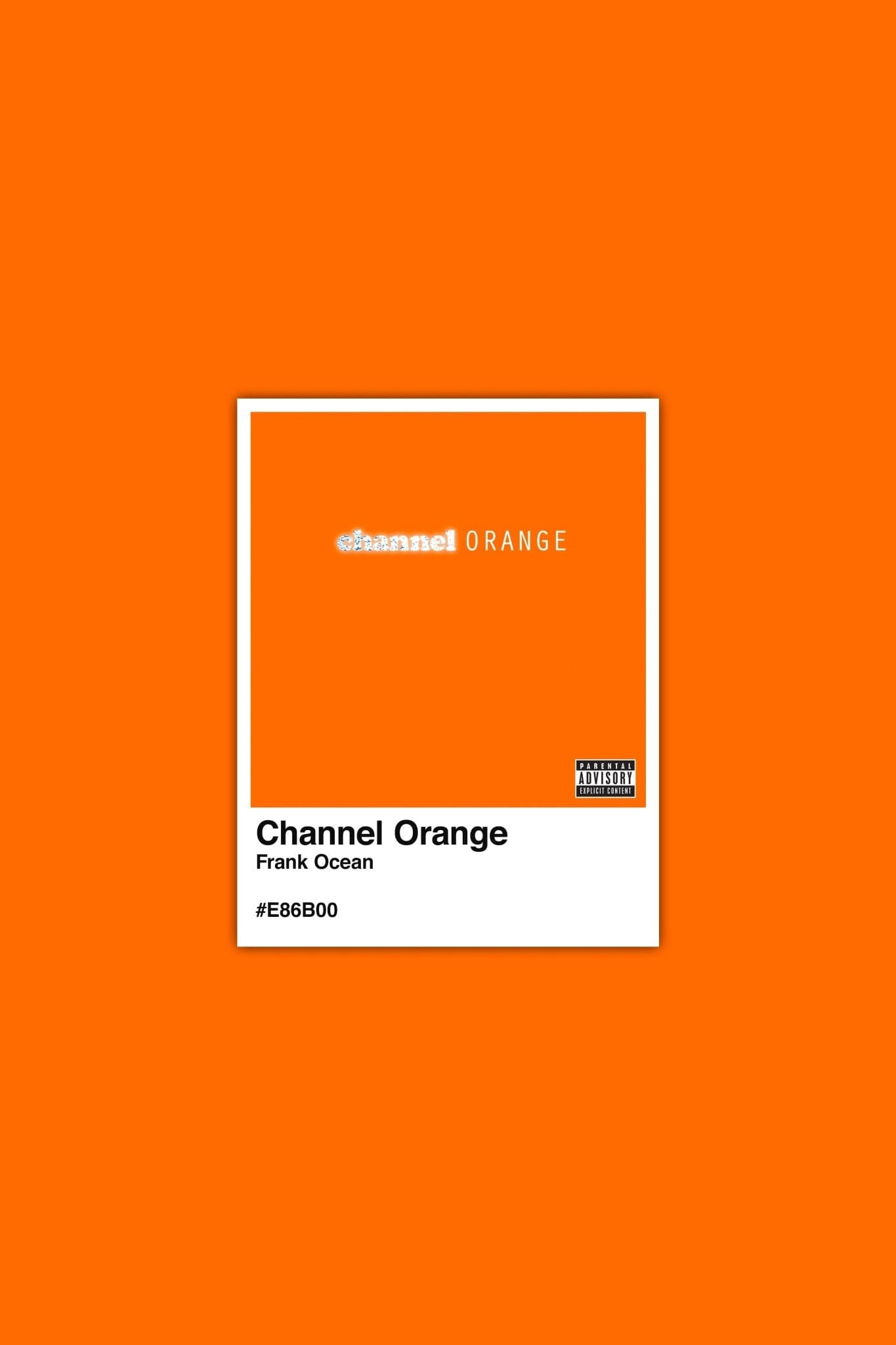 Frank Ocean 'Channel Orange' Polaroid Poster – Posters Plug
