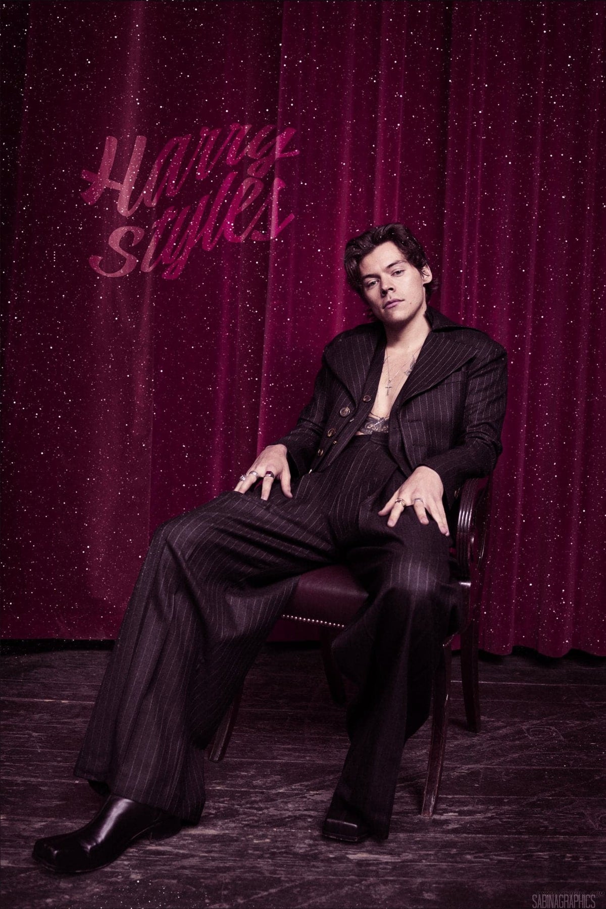 Harry Styles 'Curtain Sparkles' Poster – Posters Plug