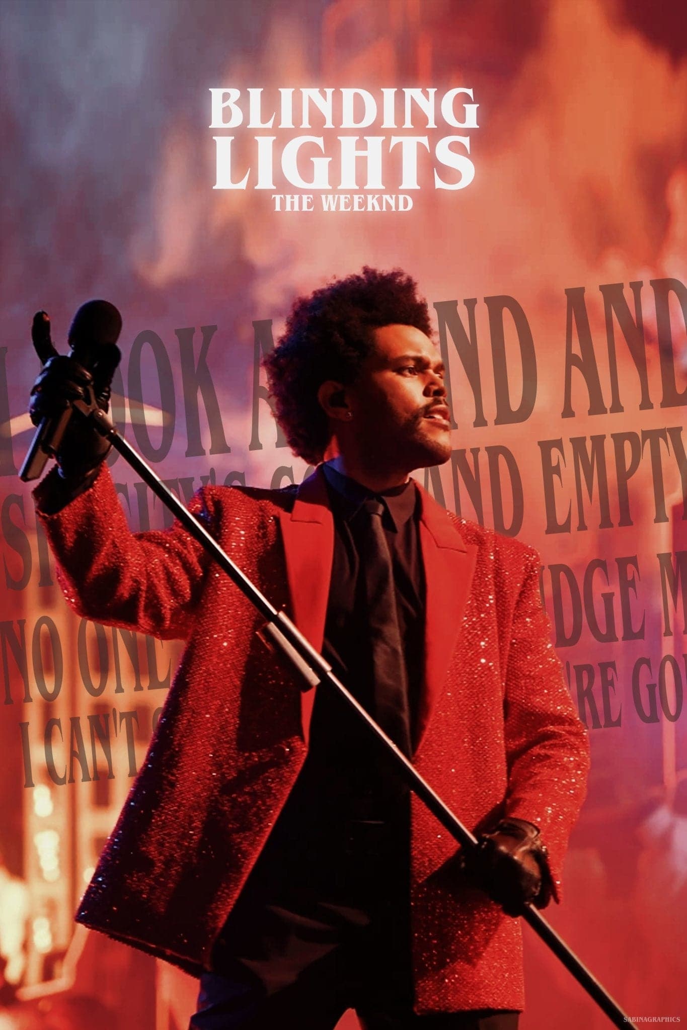 The Weeknd ‘Blinding Performance’ Poster – Posters Plug