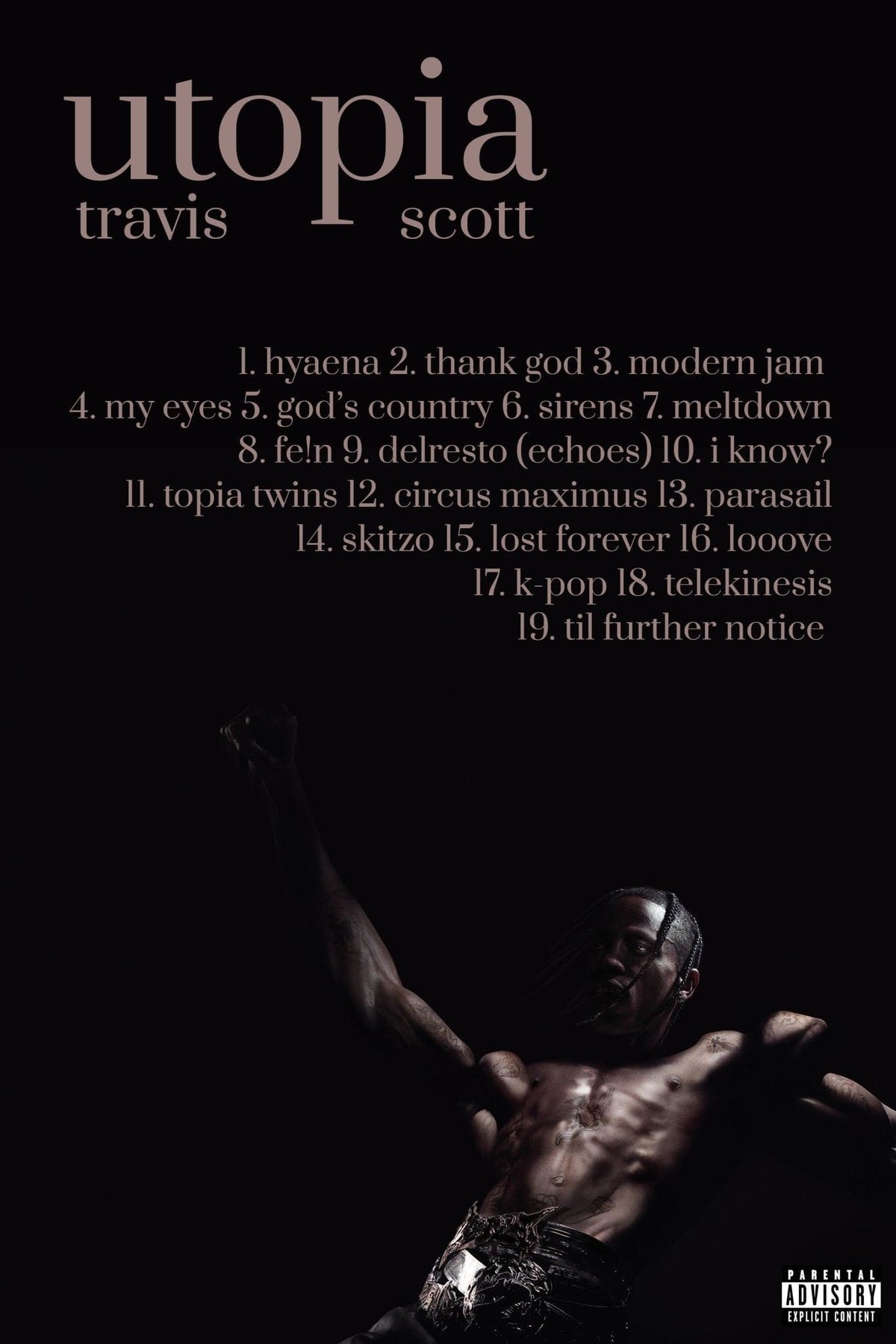 Travis Scott: Utopia Posters – Posters Plug