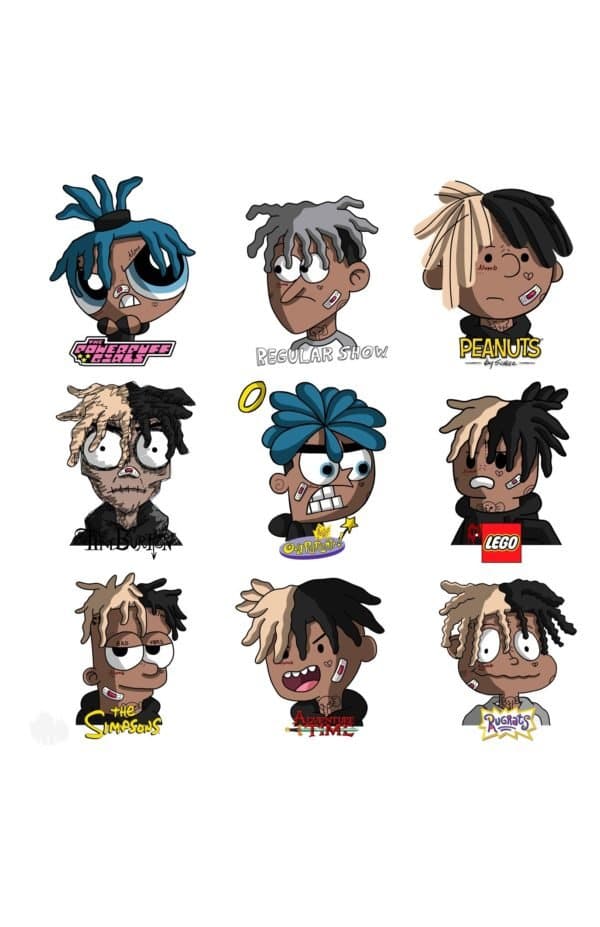 Xxxtentacion Cartoon Drawings XXXTentacion Cartoon