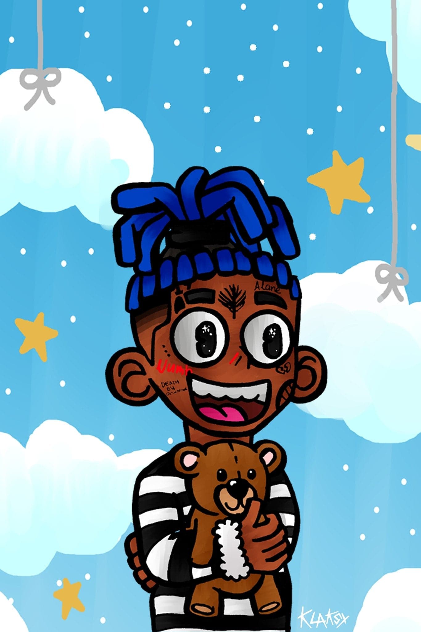 Xxxtentacion Cartoon Drawings XXXTentacion Cartoon